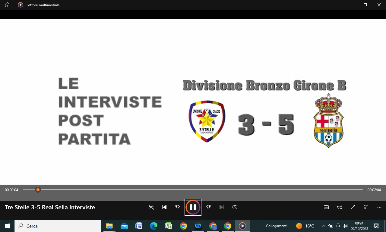 Div. Bronzo: le voci dei protagonisti di 3 Stelle vs Real Sella - Lega Calcio Friuli Collinare