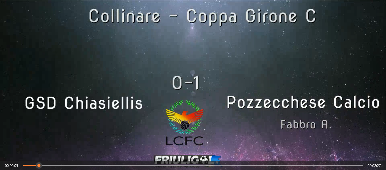 Highlights di Chiasiellis vs Pozzecchese - Lega Calcio Friuli Collinare